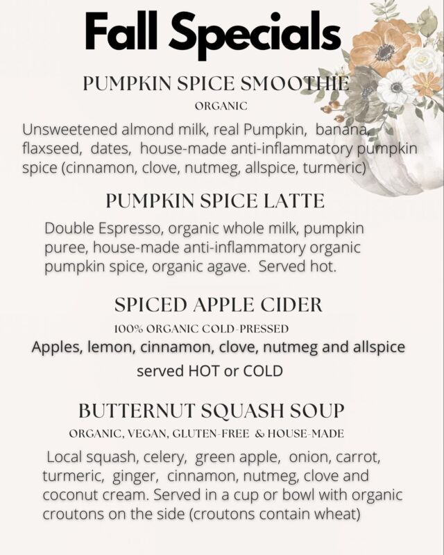 Menu – Green Vida Company